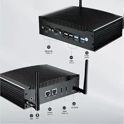 Fanless IPC mini PC computer , - VENOEN